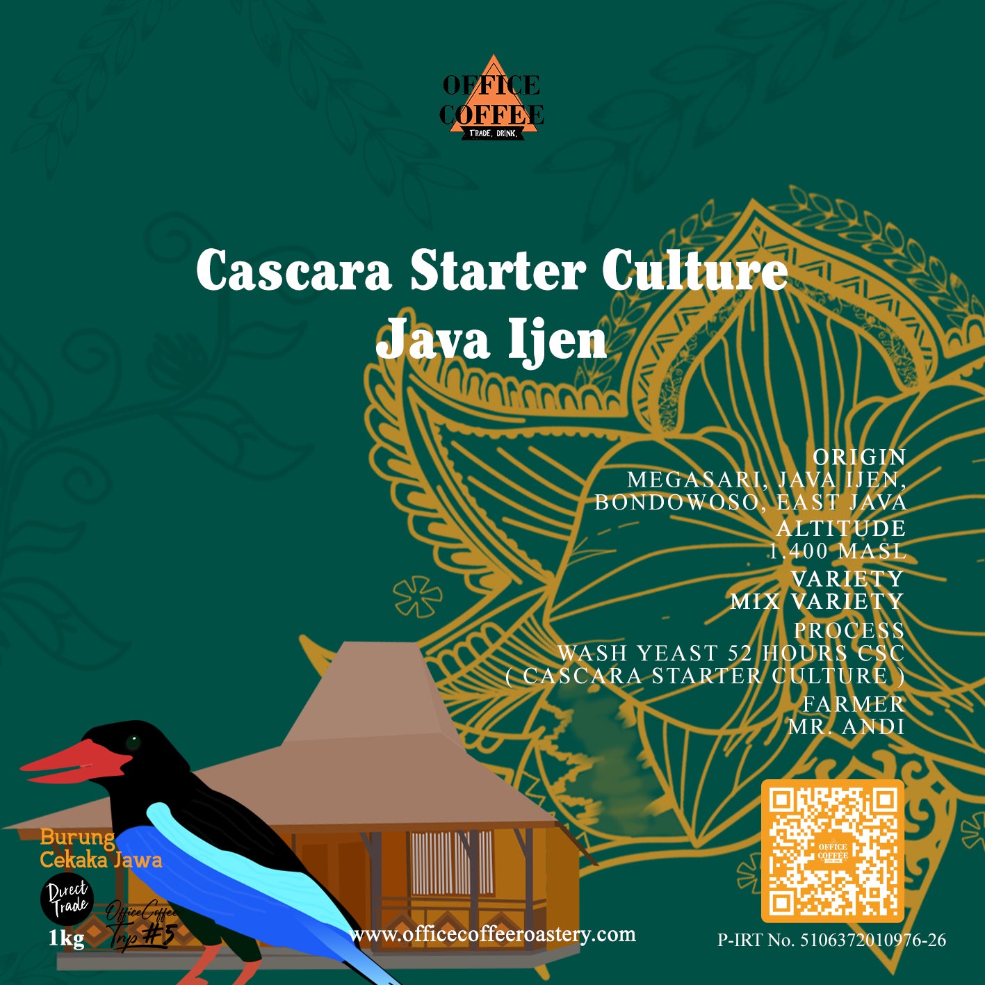 Cascara Starter Culture Java Ijen 1KG – Flagship Harvest Supply